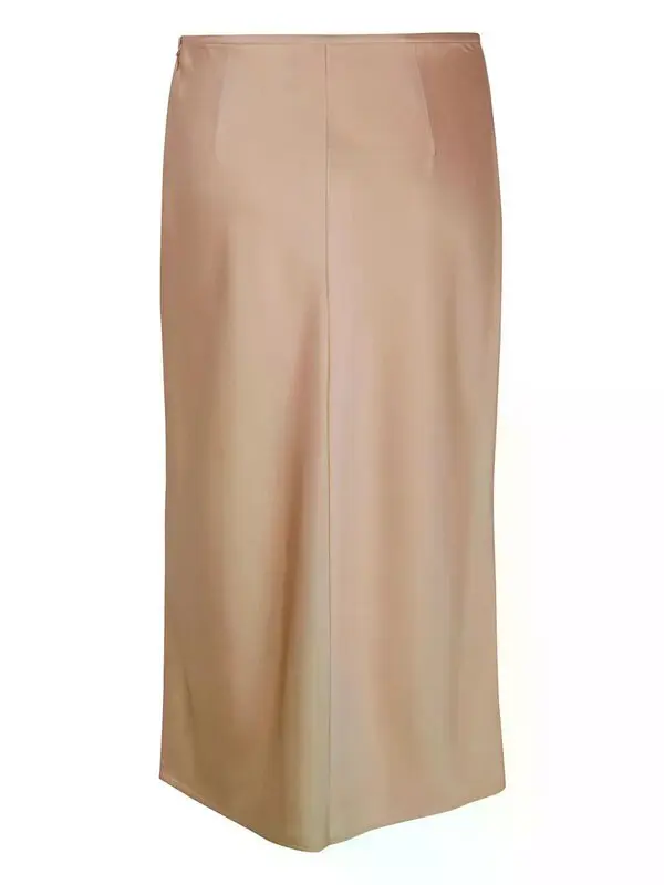 Blumarine Satin Midi Skirt