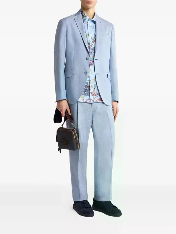 Etro Paisley-jacquard Cotton Trousers