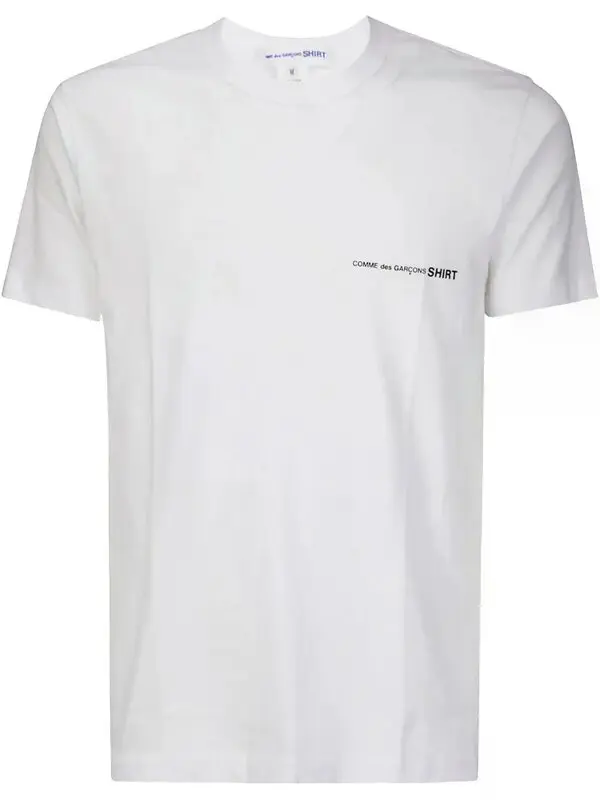 Comme Des Garçons Logo-print T-shirt - White