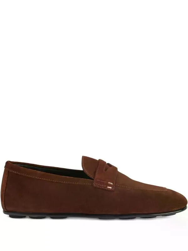 GIUSEPPE ZANOTTI Christophe Suede Loafers - Brown