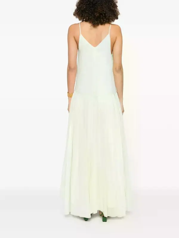 FORTE_FORTE Geometric-embroidered Maxi Dress
