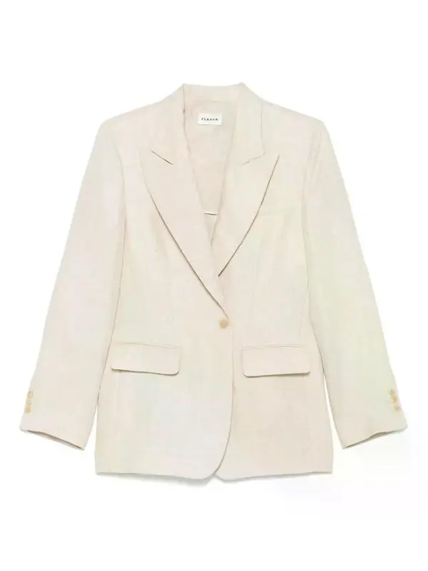 P.a.r.o.s.h Linen Blazer - Neutrals