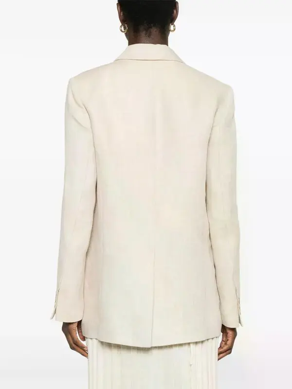 P.a.r.o.s.h Linen Blazer - Neutrals