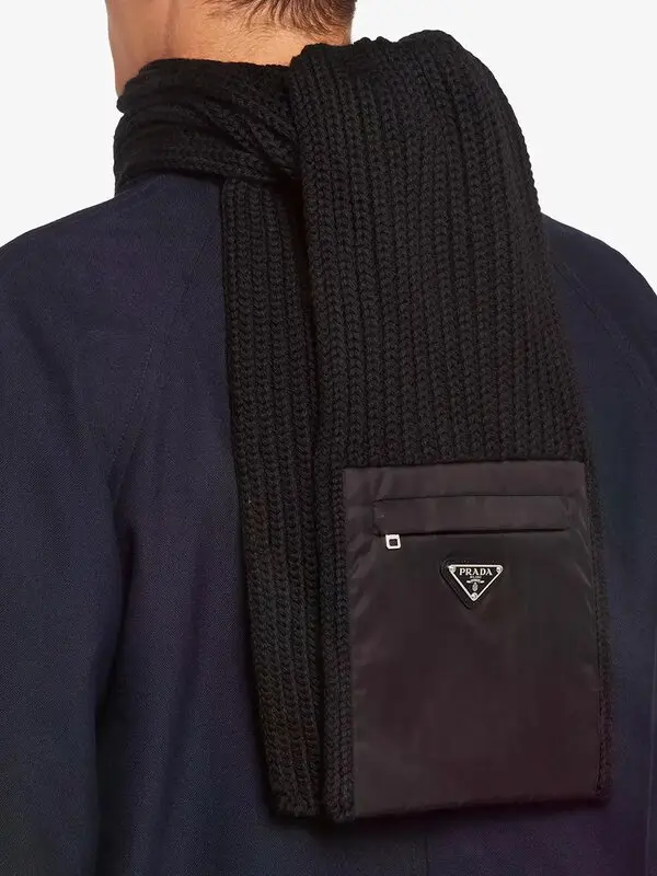 Prada Shaker Knit Scarf