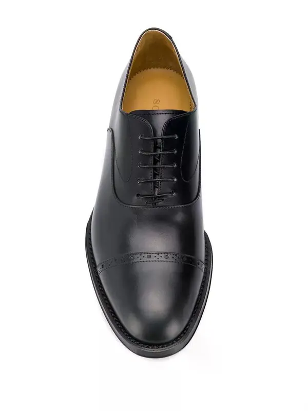 SCAROSSO Leather Oxford Shoes