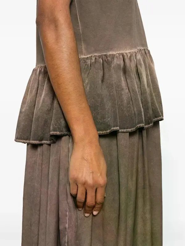 UMA WANG Ruffle-detailed Midi Dress