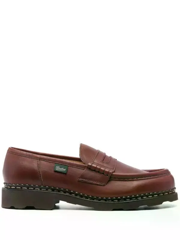 Paraboot Calf-leather Loafers With Logo Tag