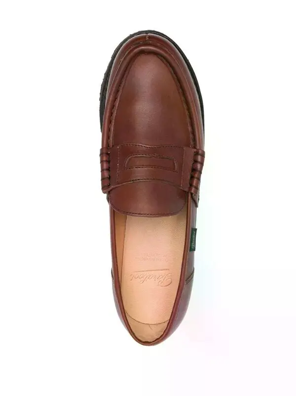 Paraboot Calf-leather Loafers With Logo Tag