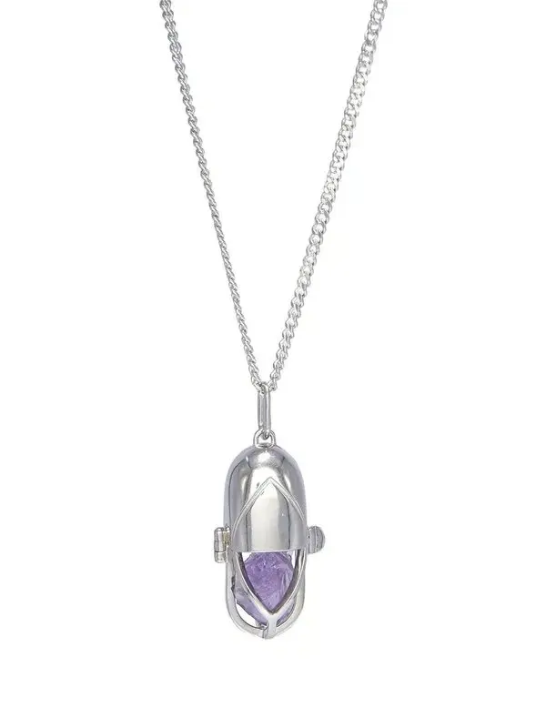 CAPSULE ELEVEN Crystal Pendant Necklace - Silver
