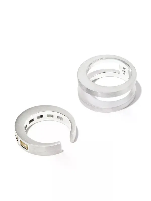 Tom Wood Double Arch Quartz Ring