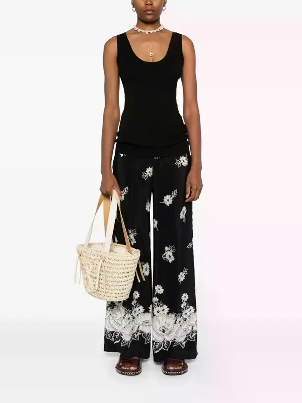 P.a.r.o.s.h Ribbed-knit Tank Top - Black