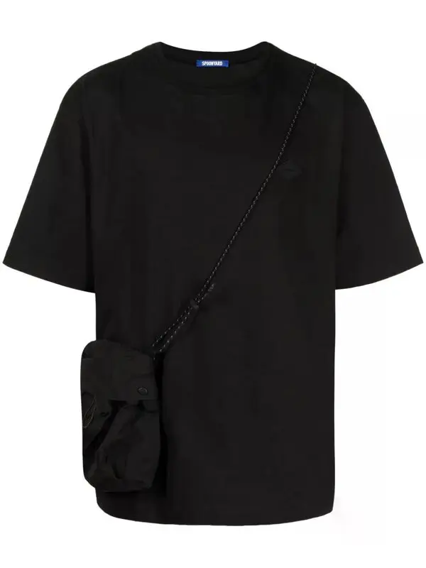 SPOONYARD Attached-pocket Short-sleeve T-shirt - Black