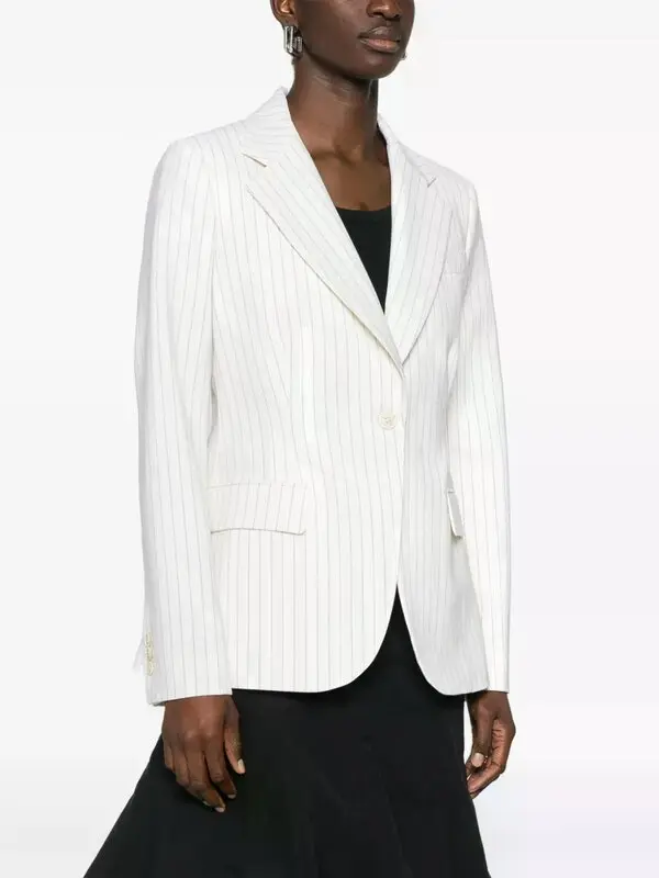 P.a.r.o.s.h Pinstriped Blazer - White