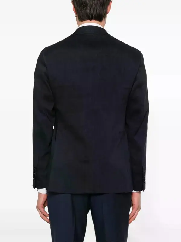 Tagliatore Single-breasted Blazer - Blue