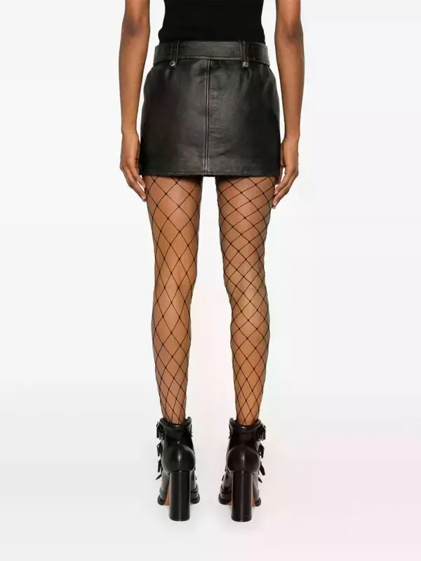 Alexander McQueen Leather Mini Skirt