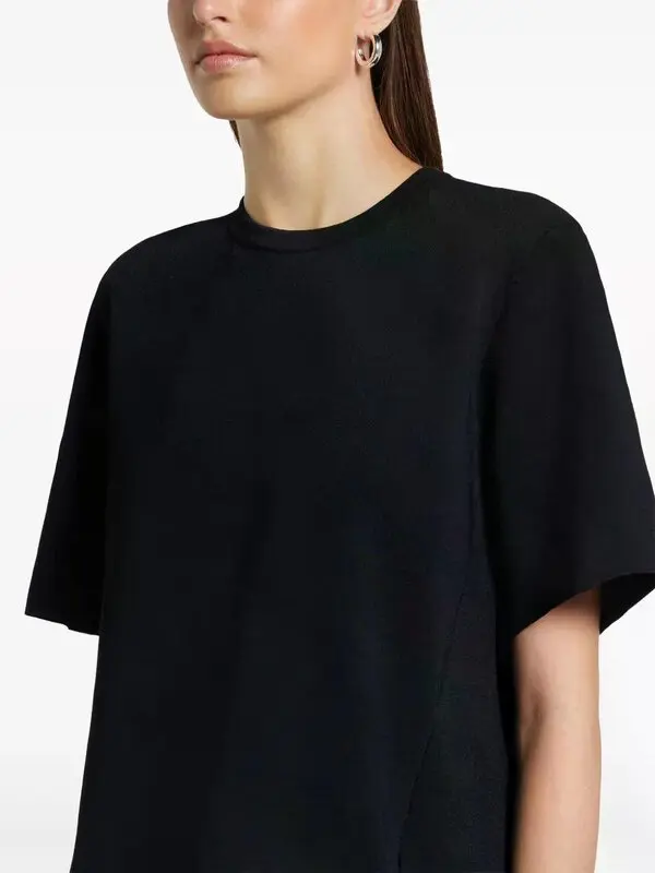 Stella McCartney Compact Knit T-shirt - Black