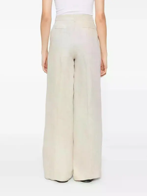 P.a.r.o.s.h Linen Wide Leg Trousers