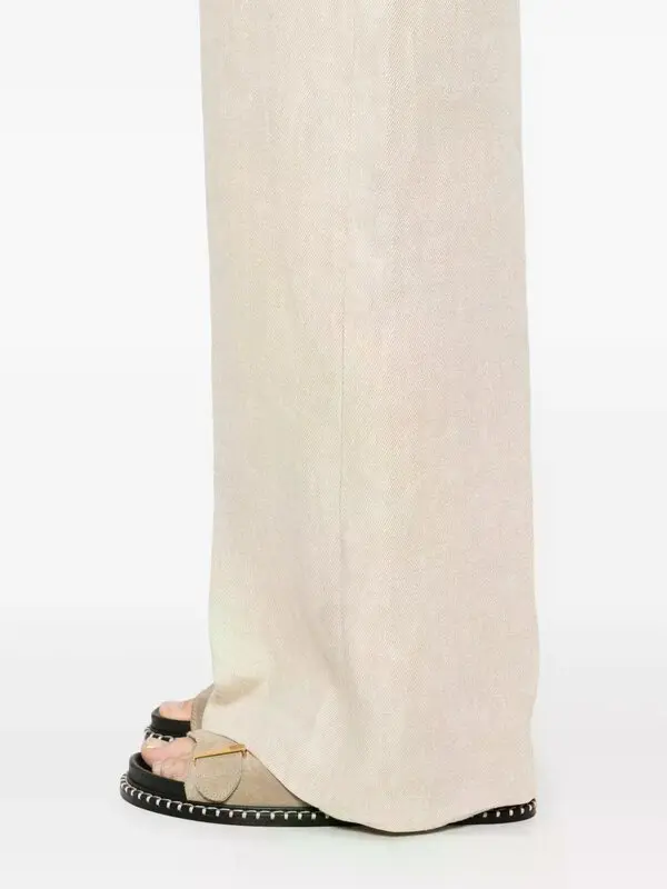 P.a.r.o.s.h Linen Wide Leg Trousers
