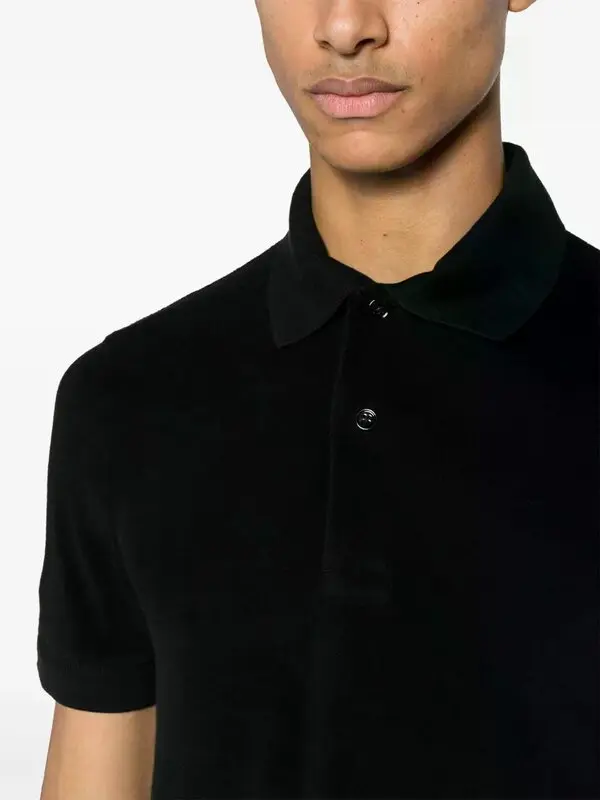 TOM FORD Towelling Cotton-blend Polo Shirt