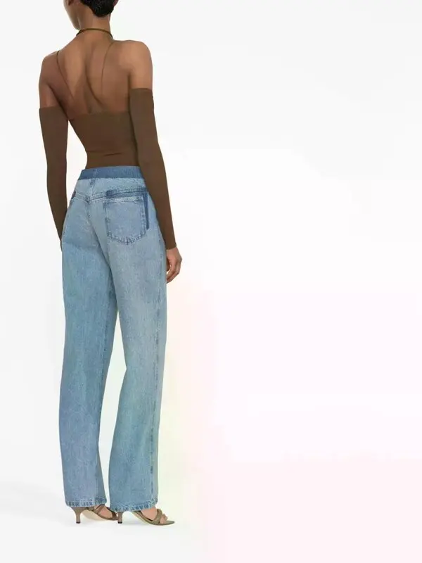 Christopher Esber Deconstructed Straight-leg Jeans