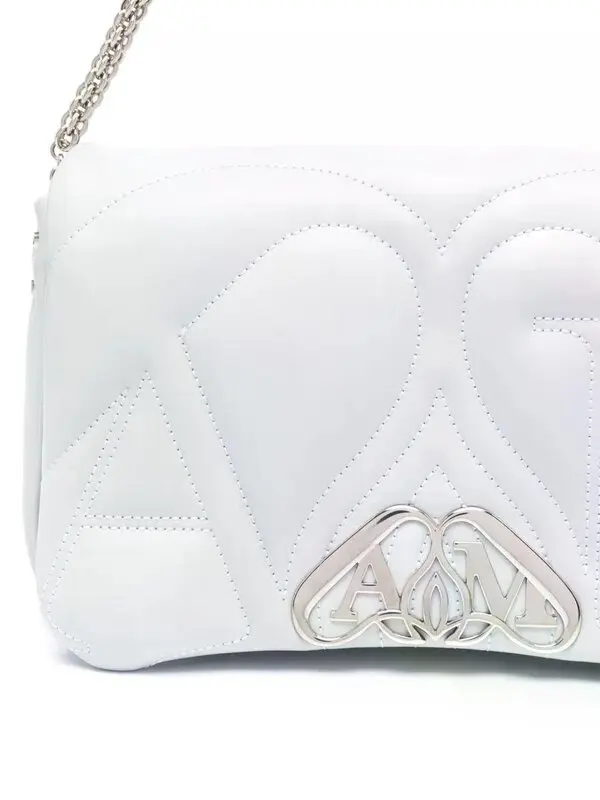 Alexander McQueen The Seal Shoulder Bag - Grey