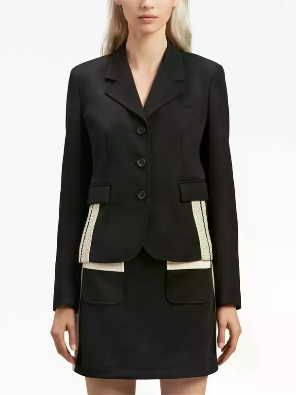 Palm Angels Side-embellished Fitted Blazer