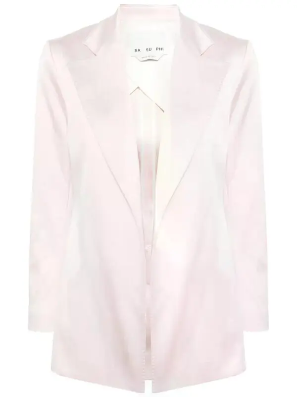 SA SU PHI Silk Notch-lapel Blazer