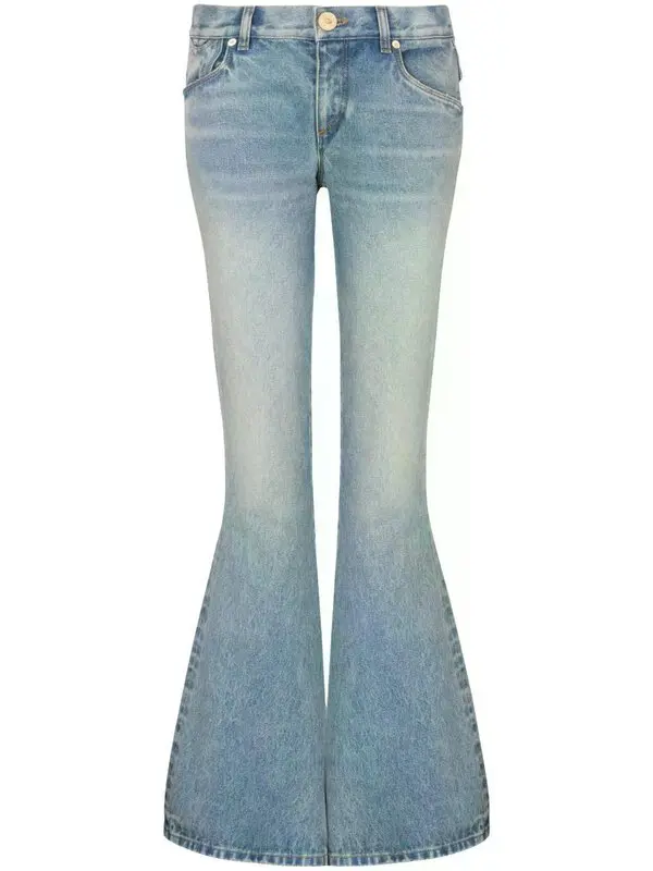 Balmain Western Low-rise Bootcut Jeans