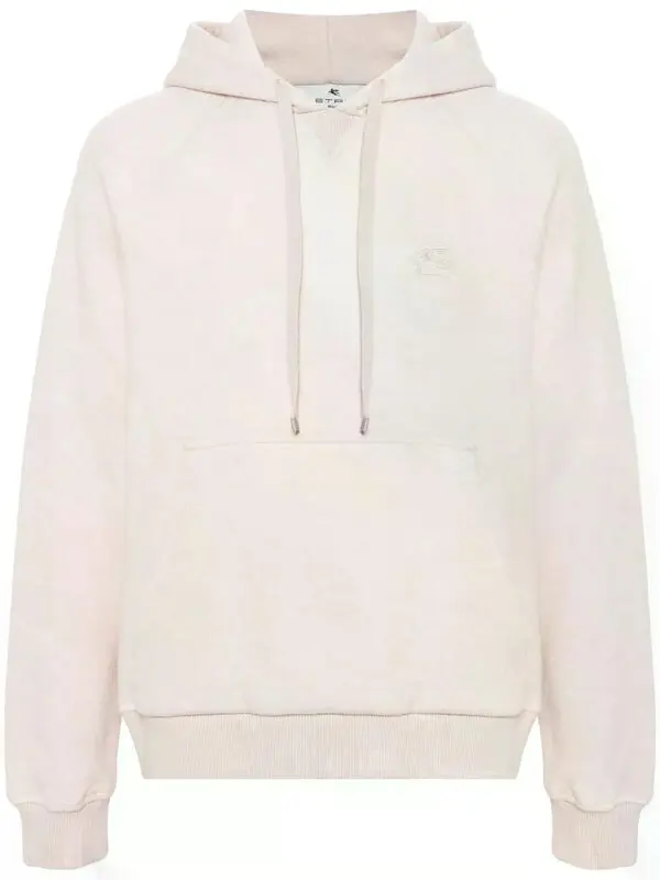 Etro Pegaso-embroidered Hoodie - Pink