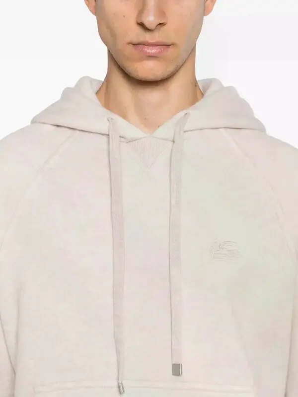 Etro Pegaso-embroidered Hoodie - Pink