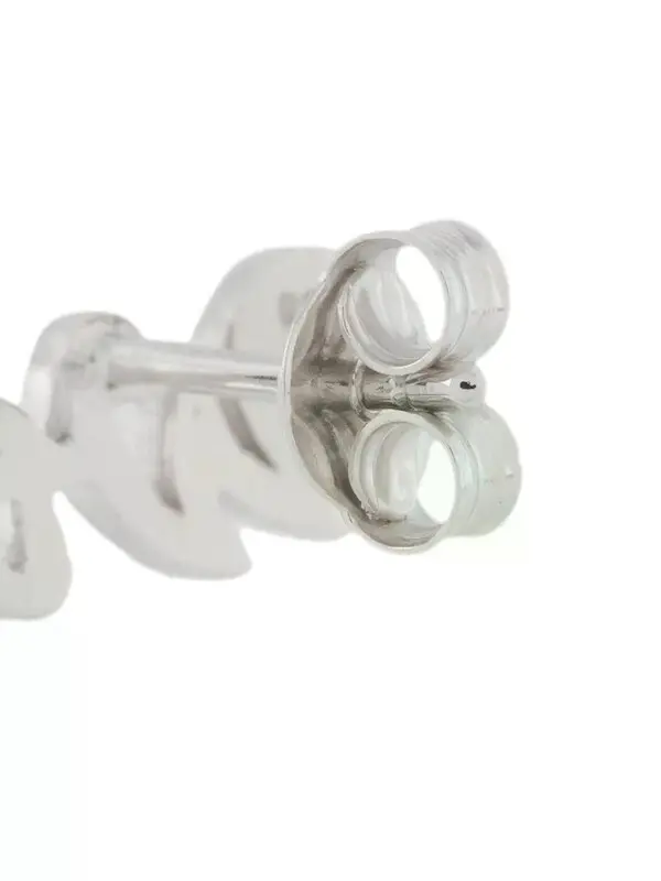 TRUE ROCKS Tone Wtf Stud Earring - Silver