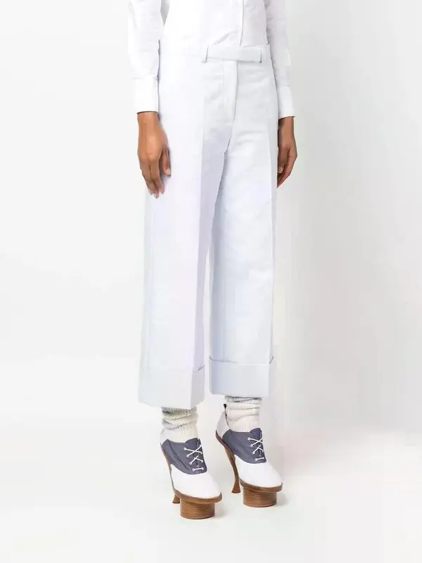 Thom Browne Sack Tailored Cropped Trousers