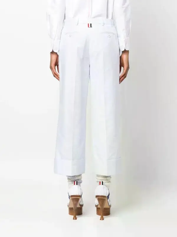 Thom Browne Sack Tailored Cropped Trousers