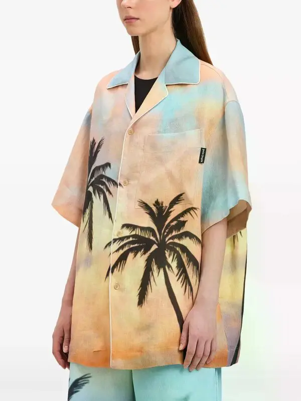 Palm Angels Sunrise Bowling Shirt - Pink