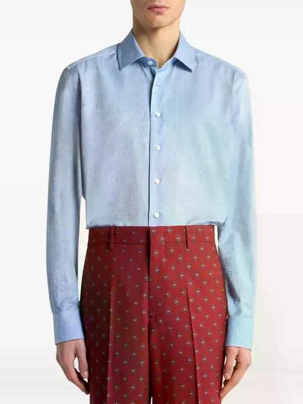 Etro Paisley-jacquard Cotton Shirt