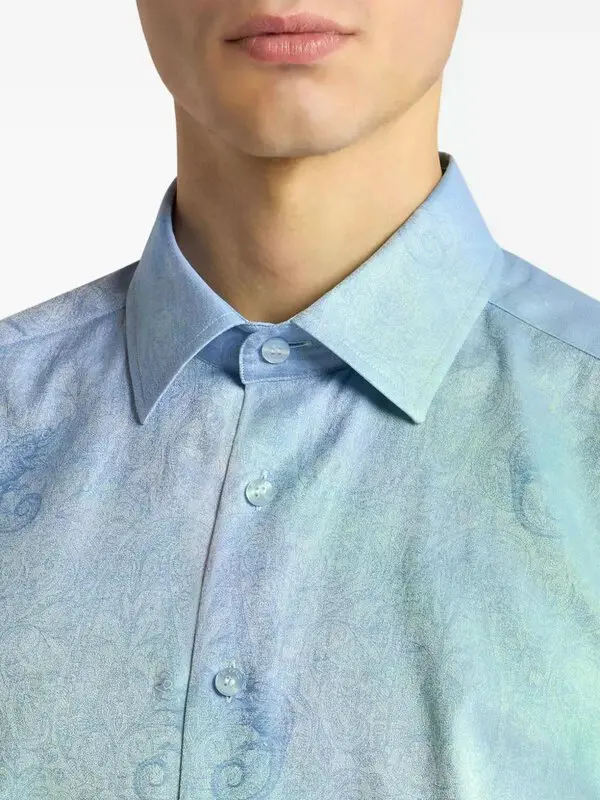 Etro Paisley-jacquard Cotton Shirt