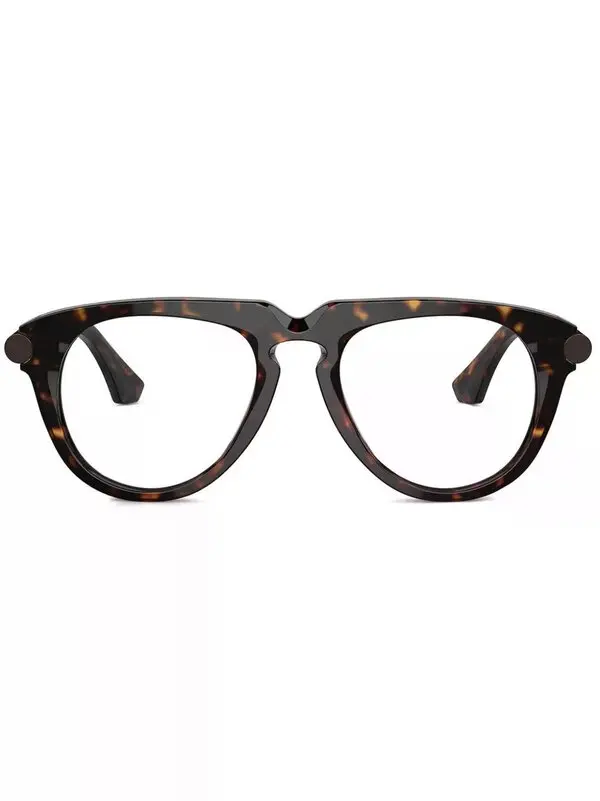 Burberry Navigator-frame Glasses - Brown