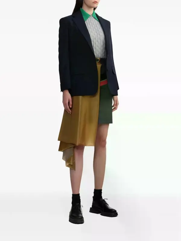 Kolor Asymmetric Panelled Mini Skirt