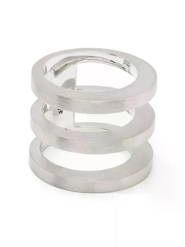 Tom Wood Vault Triple Ring - Silver
