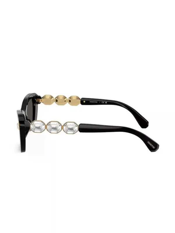 SWAROVSKI Crystal-embellished Rectangle Sunglasses