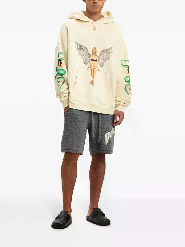 Palm Angels Logo Knitted Shorts