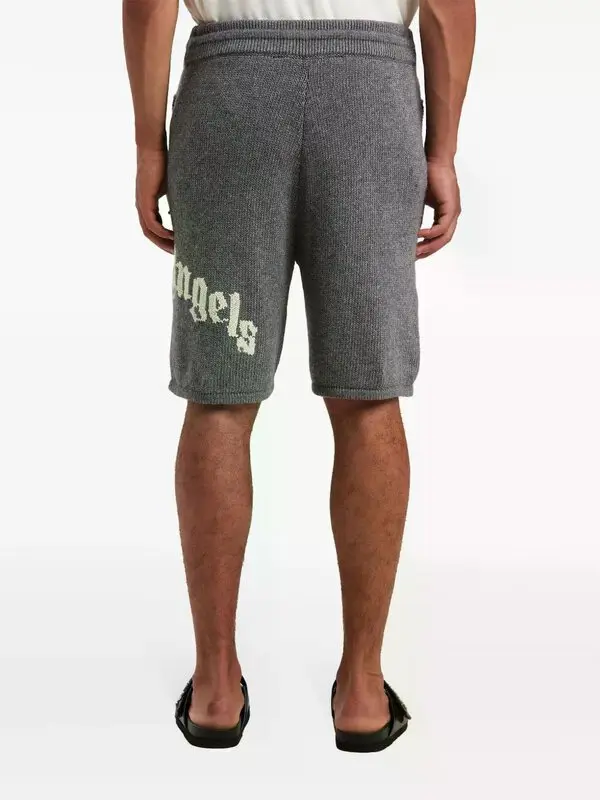 Palm Angels Logo Knitted Shorts