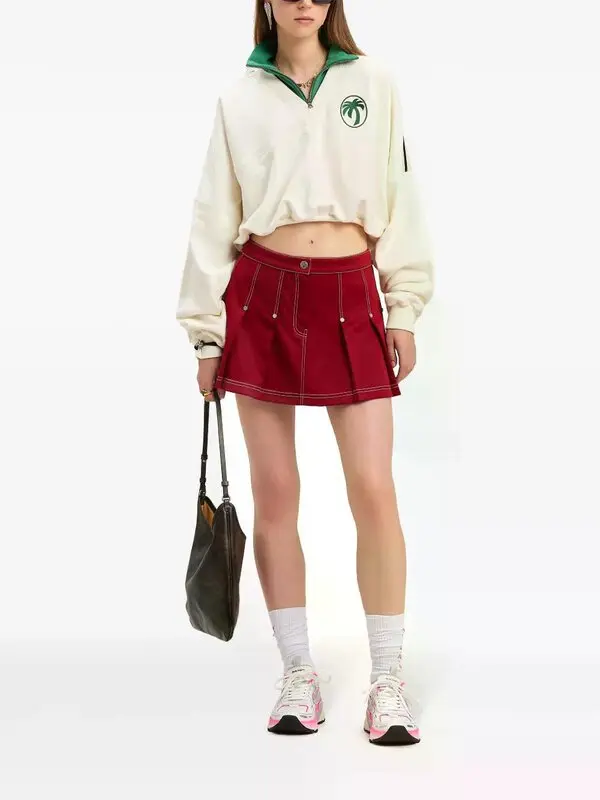 Palm Angels Pleated Mini Skirt