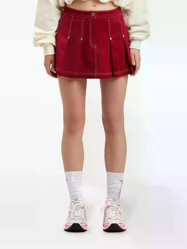 Palm Angels Pleated Mini Skirt