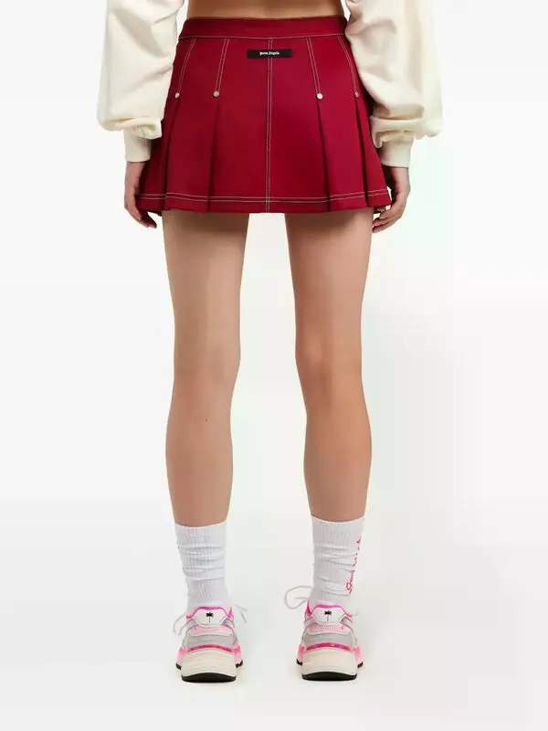 Palm Angels Pleated Mini Skirt
