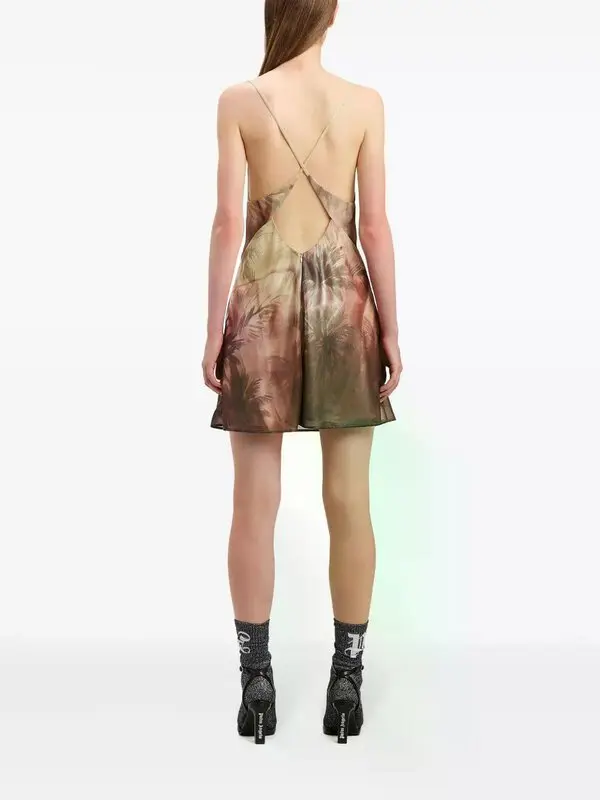 Palm Angels Sunset Palms Mini Dress