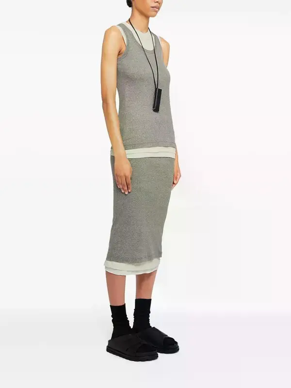 JIL SANDER Layered Cotton Tank Top