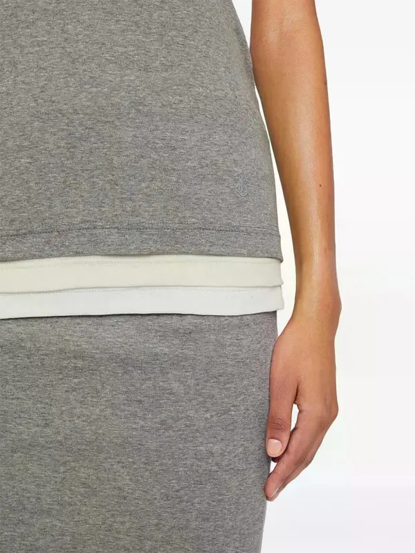 JIL SANDER Layered Cotton Tank Top
