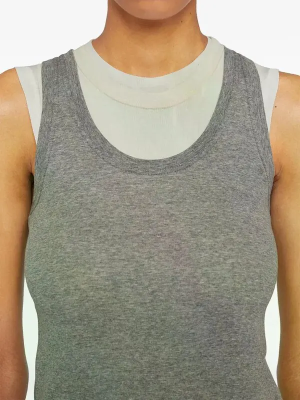 JIL SANDER Layered Cotton Tank Top