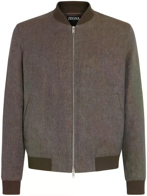 Zegna Oasi Lino Bomber Jacket